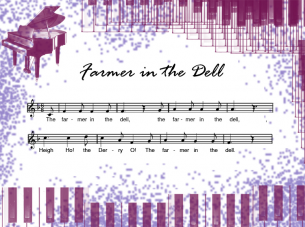 Farmer in the Dell Piano Sheets