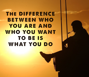 The difference between who you are