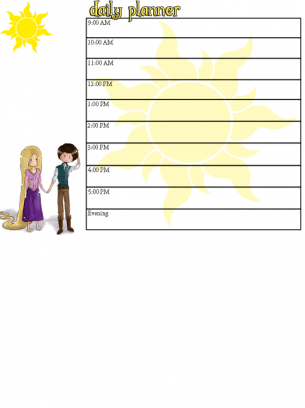 Rapunzel Daily Calendar
