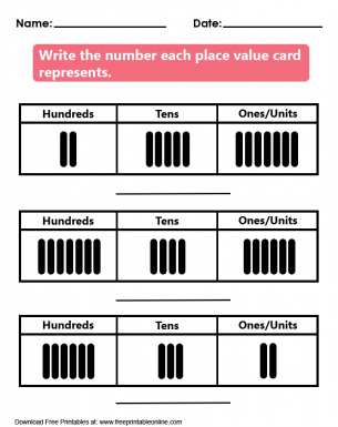 Place Value Kids Worksheet
