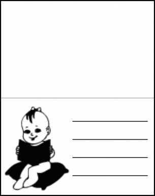 Baby Blank Cards Maker