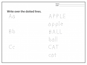 Trace the Word Worksheets
